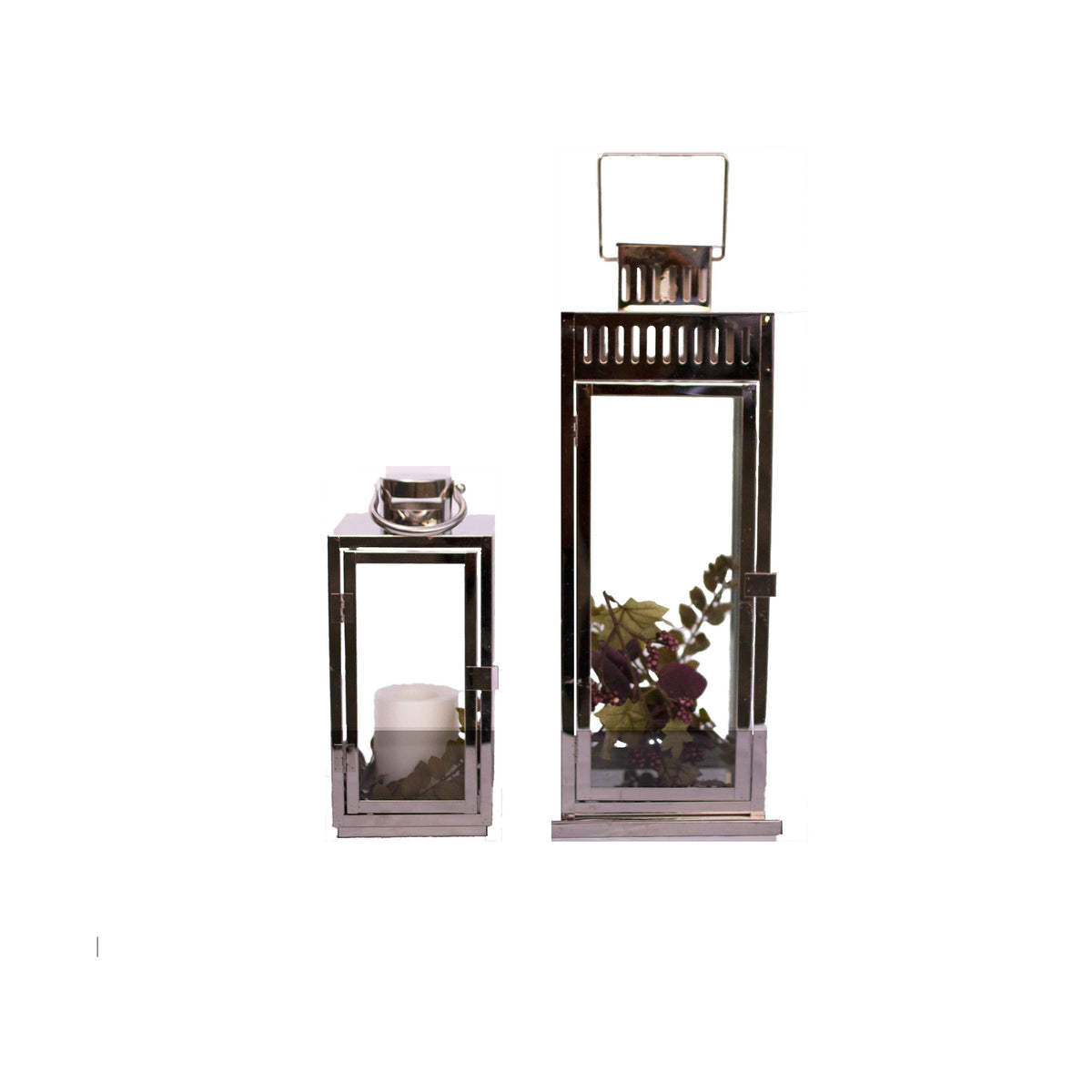 Square Top Silver Lanterns (Various Sizes) – Wedding Rentals Are My Forte